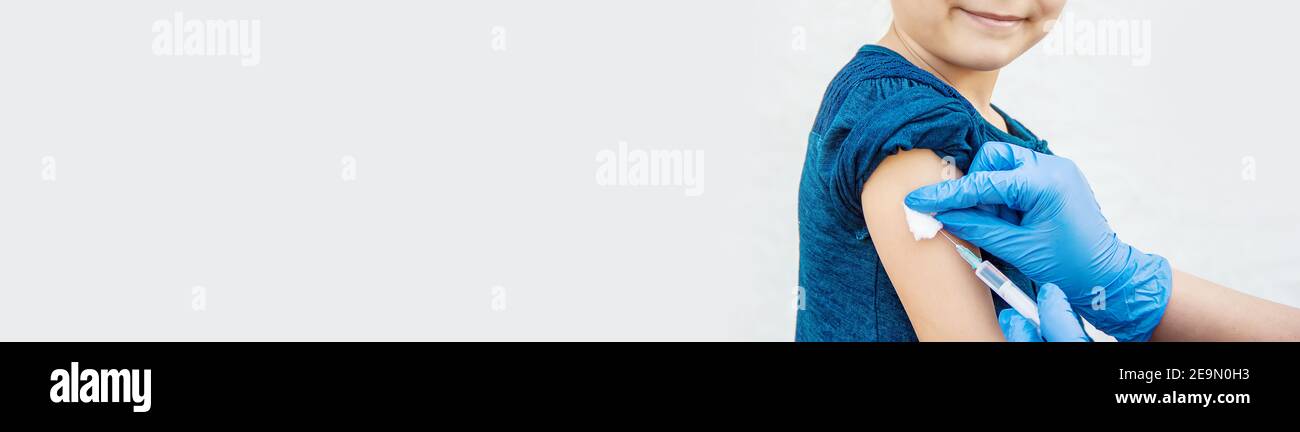vaccination of children. An injection. Selective focus Stock Photo - Alamy