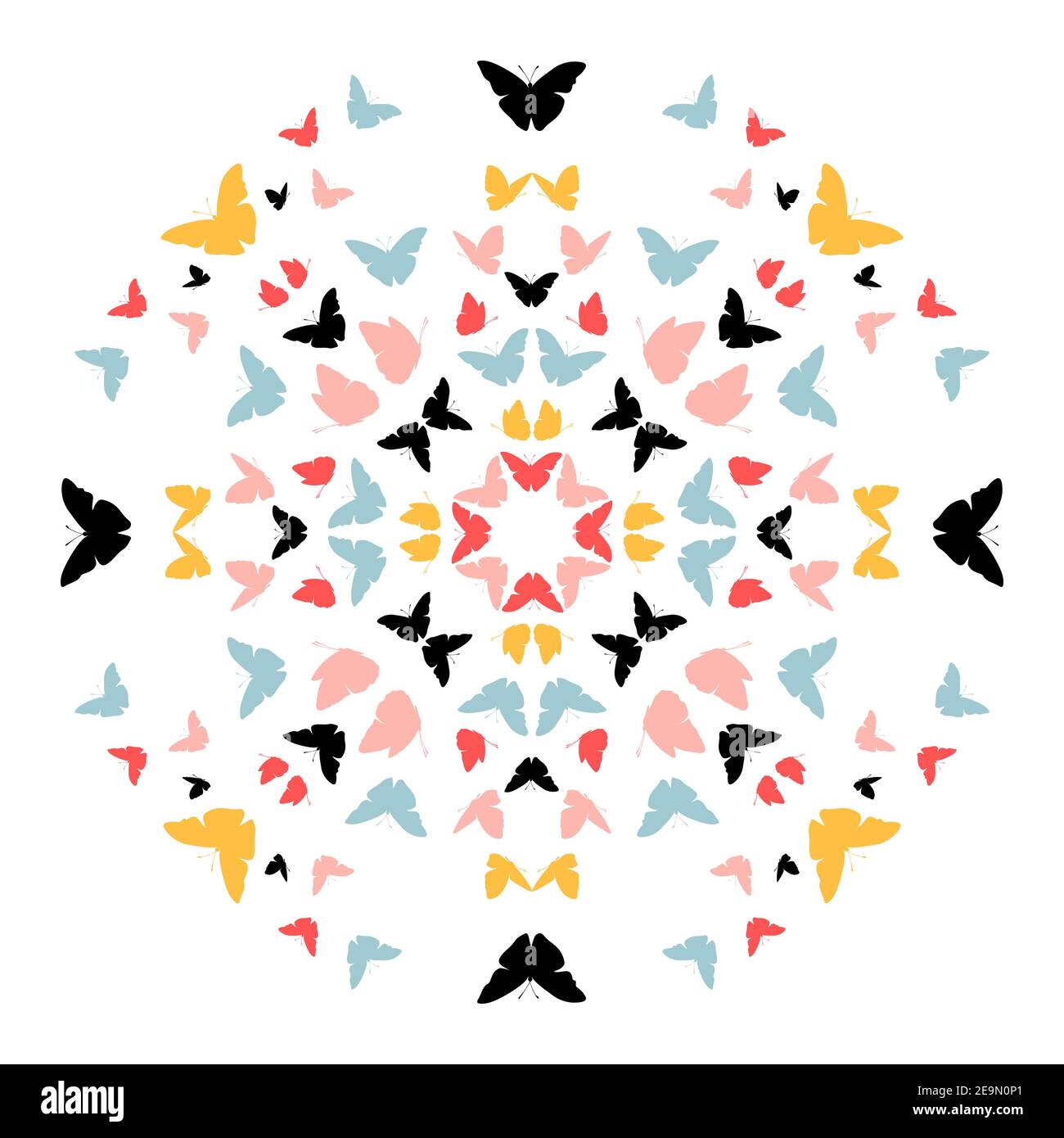 Flying butterfly vector background. Abstract texture for fabric ...