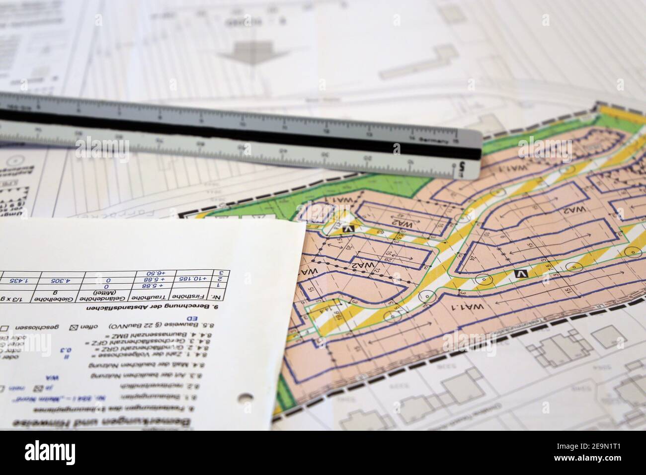Symbol image: Urban Development plan Stock Photo - Alamy