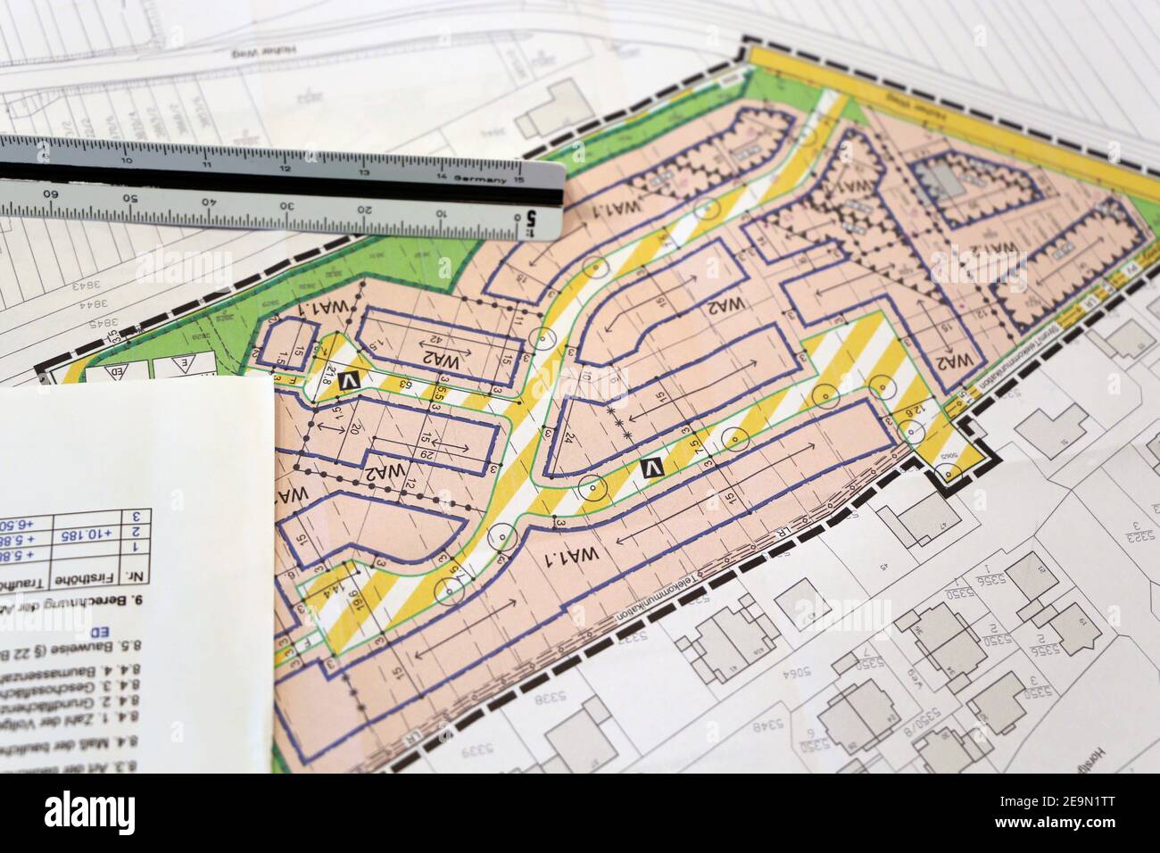 Symbol image: Urban Development plan Stock Photo - Alamy