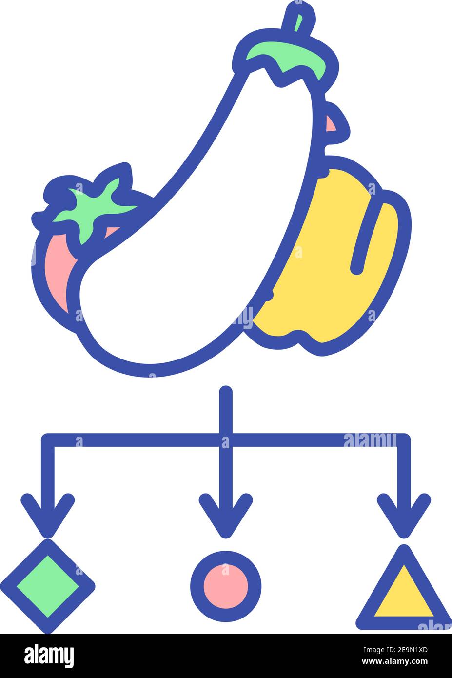 Product sorting RGB color icon Stock Vector Image & Art - Alamy