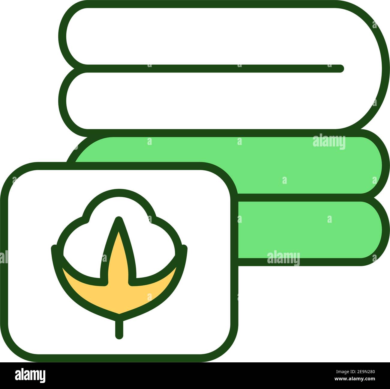 Cotton textile RGB color icon Stock Vector Image & Art - Alamy