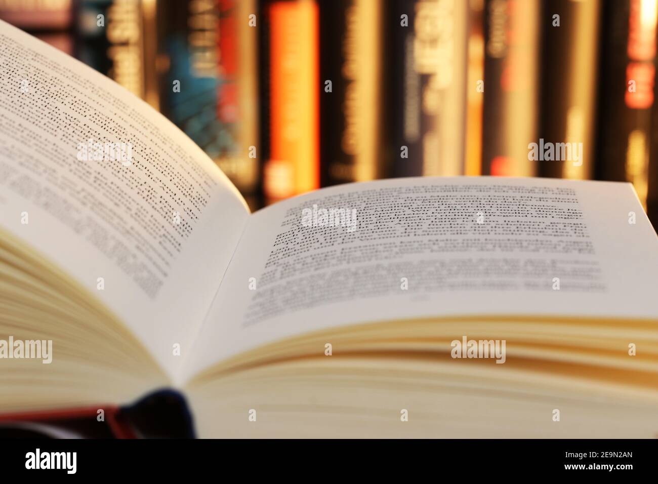 Close up of an open book Stock Photo - Alamy
