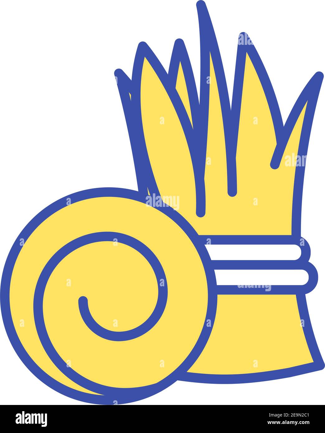 Hay stack RGB color icon Stock Vector Image & Art - Alamy