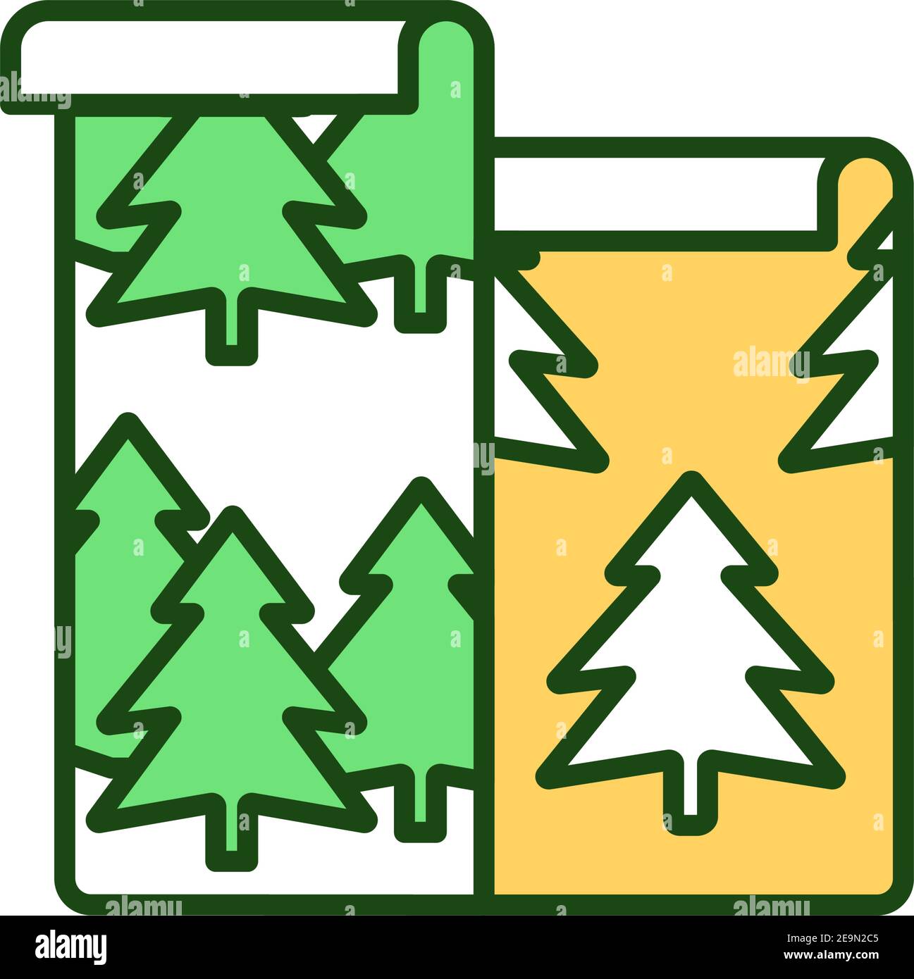 Forest wallpaper RGB color icon Stock Vector Image & Art - Alamy