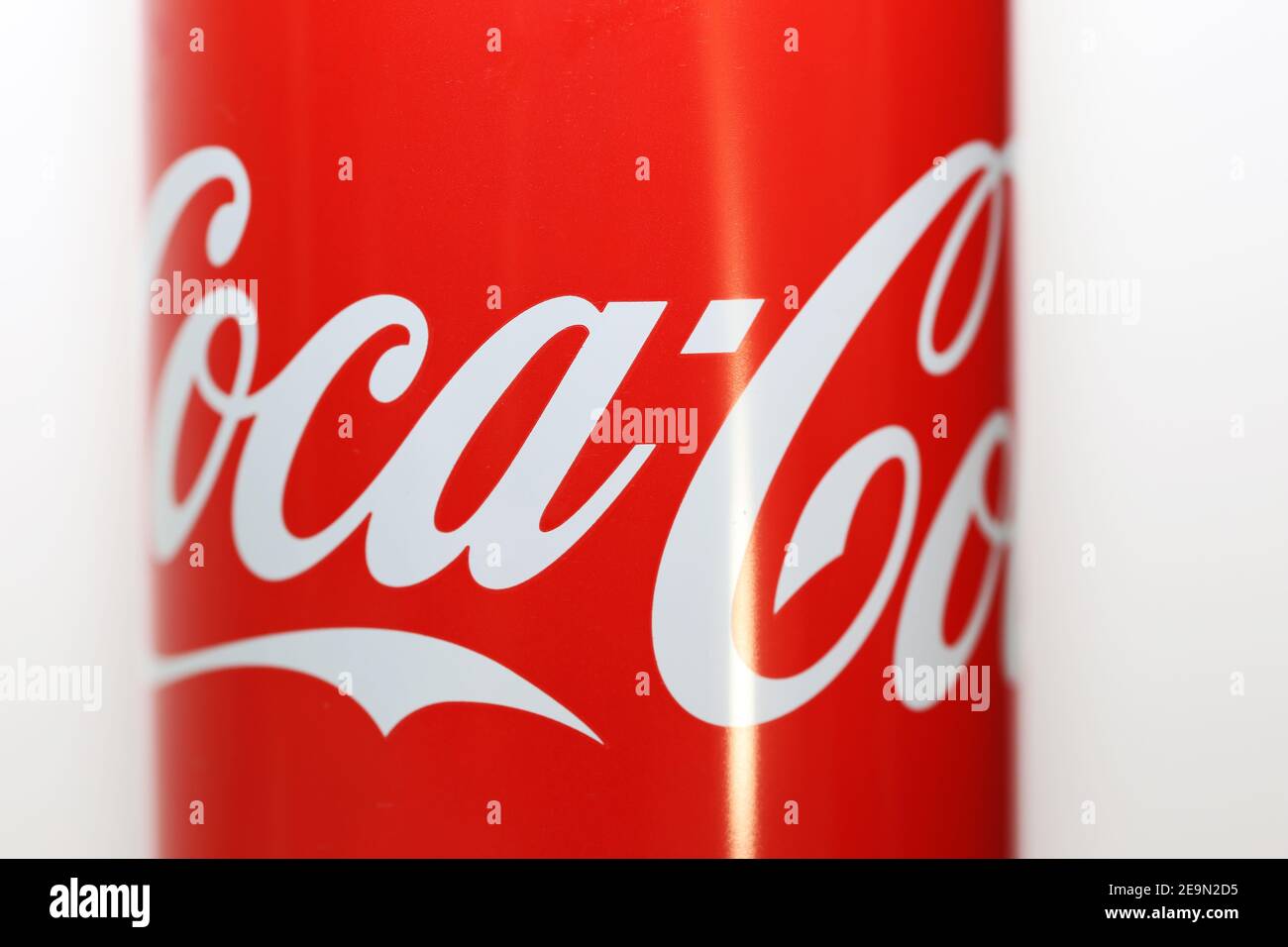 Close-up of a Coca Cola can Stock Photo - Alamy