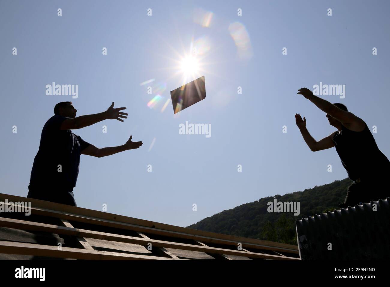 Throwing silhouettes hi-res stock photography and images - Alamy