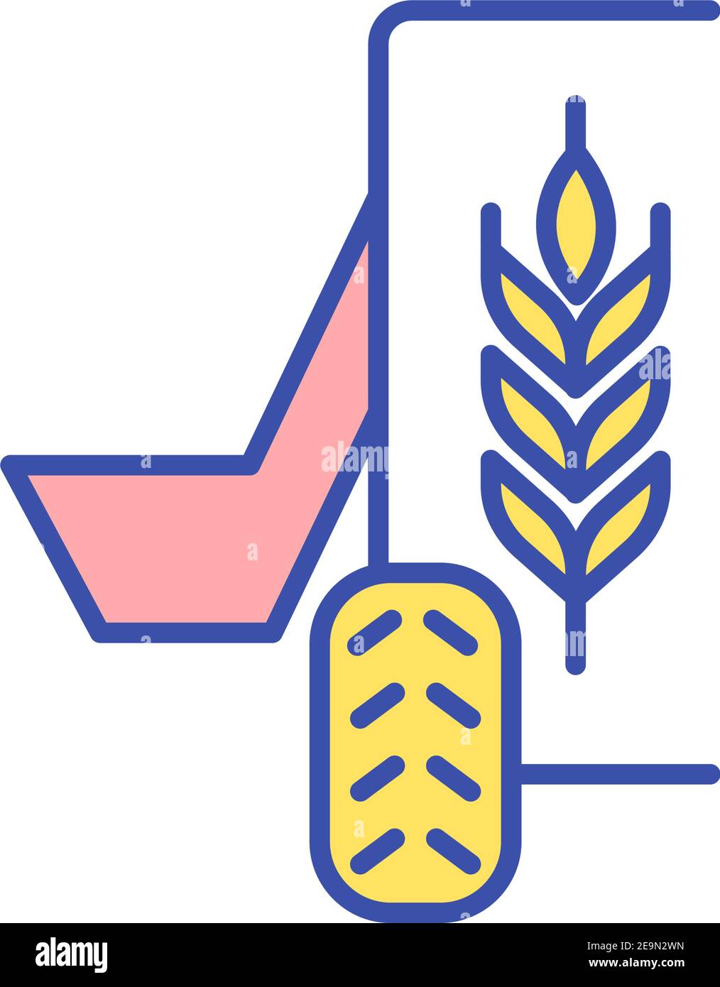 Machinery for livestock feeding RGB color icon Stock Vector Image & Art ...