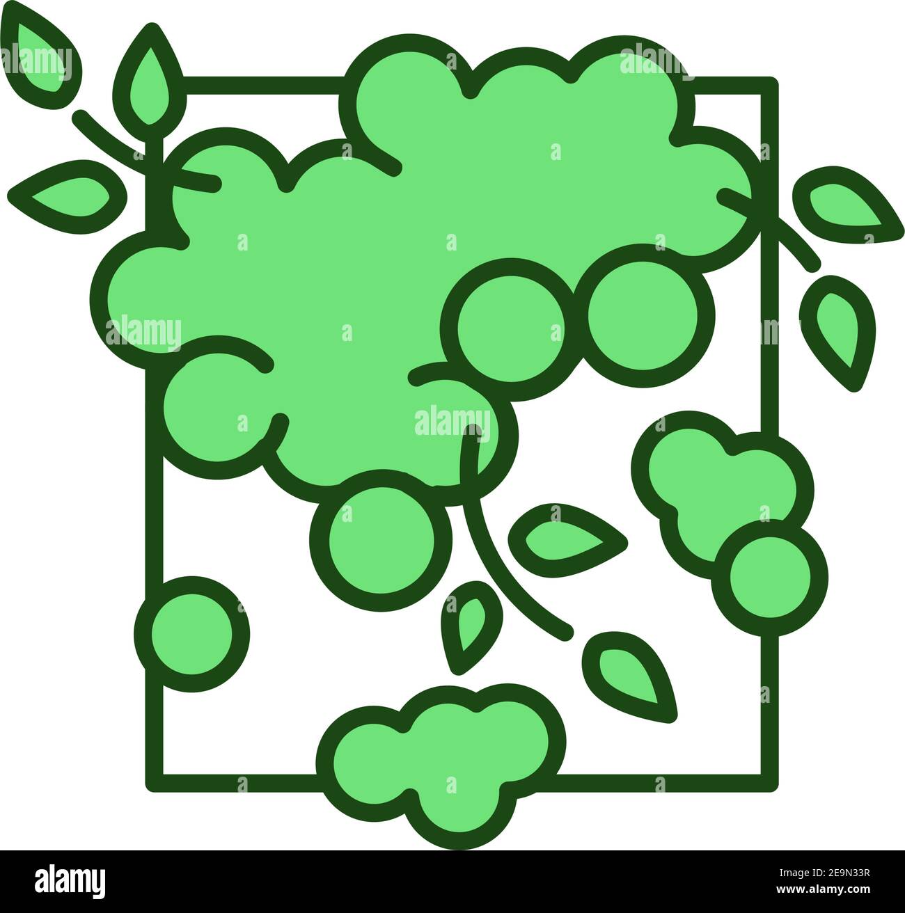 Wall garden RGB color icon Stock Vector Image & Art - Alamy
