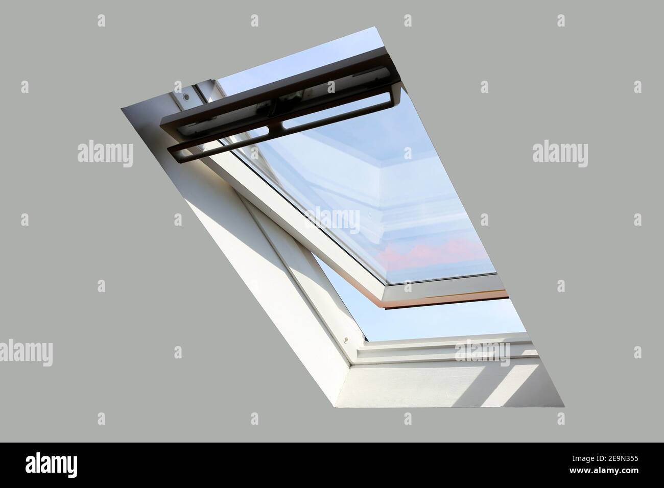 Interior view from a new roof window Stock Photo - Alamy