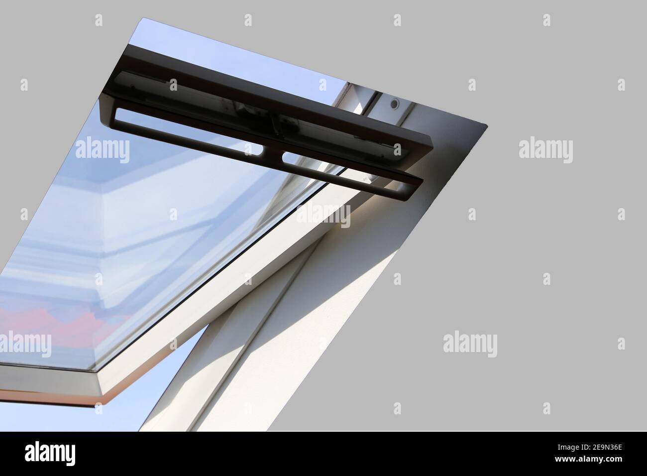 Interior view from a new roof window Stock Photo - Alamy