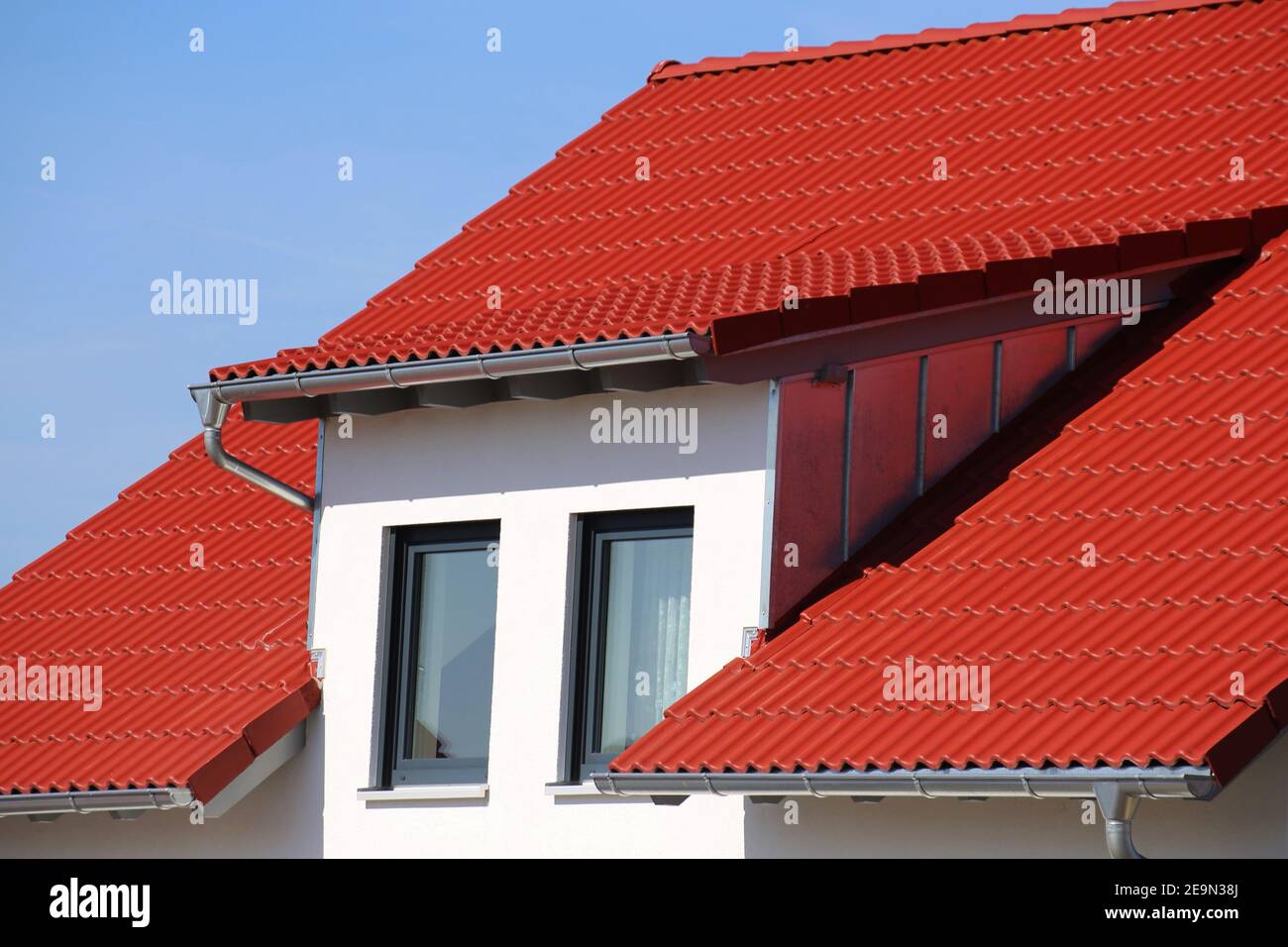 Roof dormer with stainless steel cladding Stock Photo - Alamy