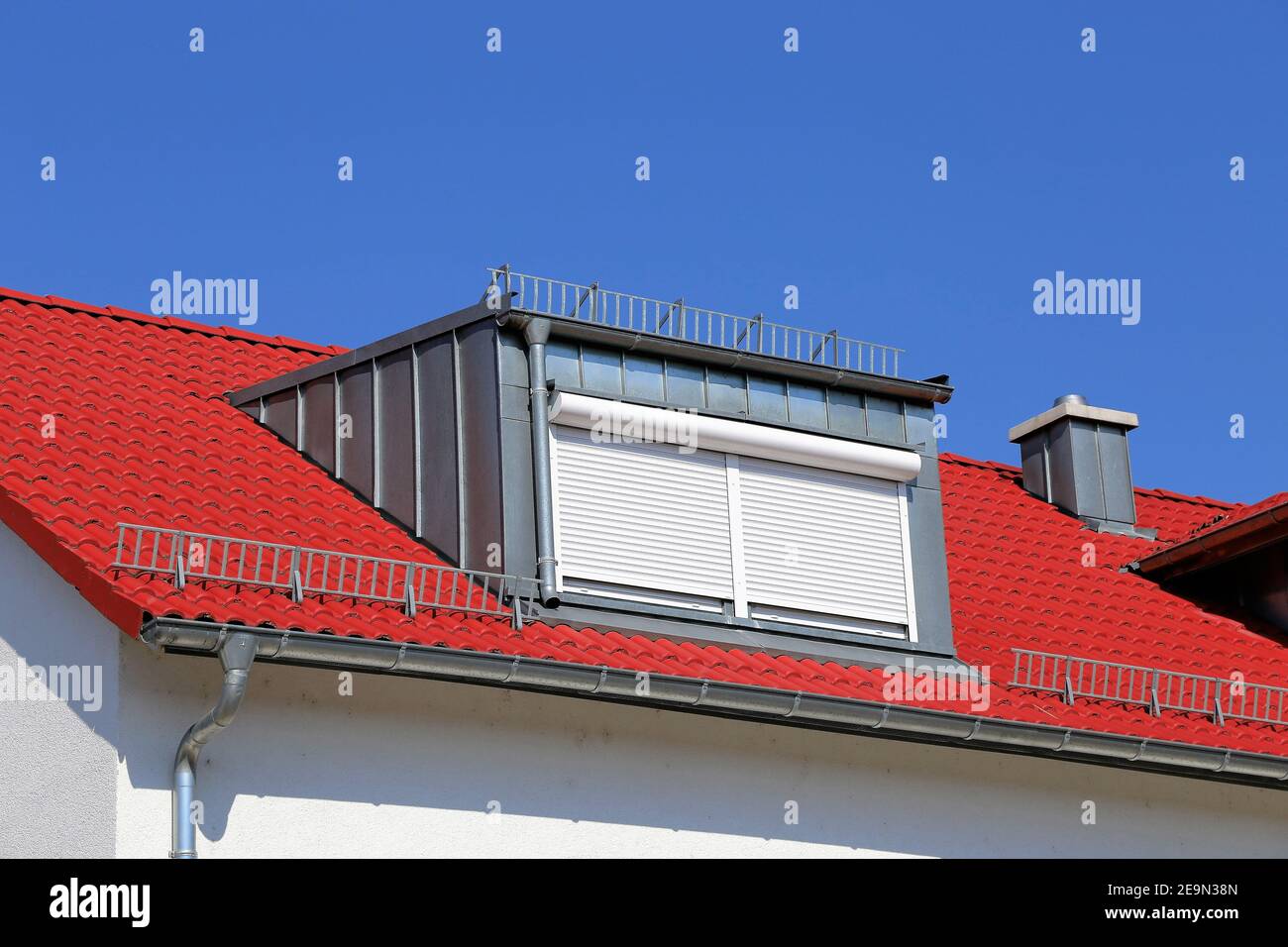 Roof dormer with stainless steel cladding Stock Photo - Alamy