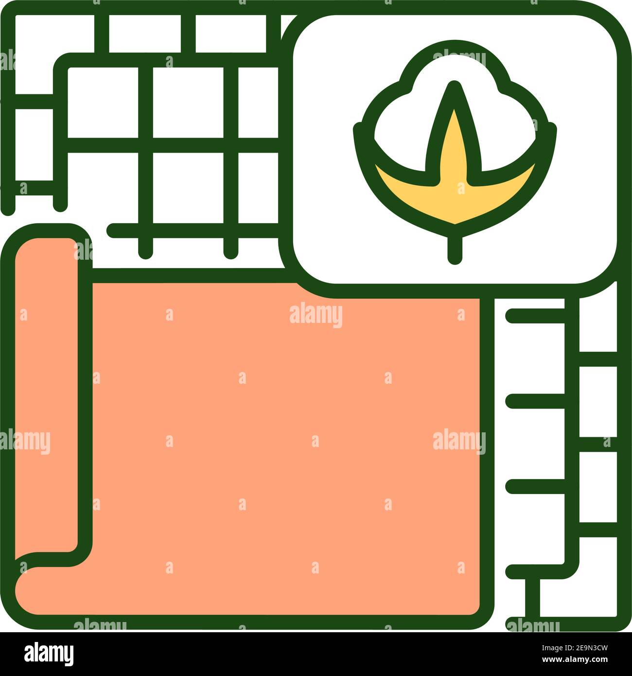 Cotton fabric RGB color icon Stock Vector Image & Art - Alamy