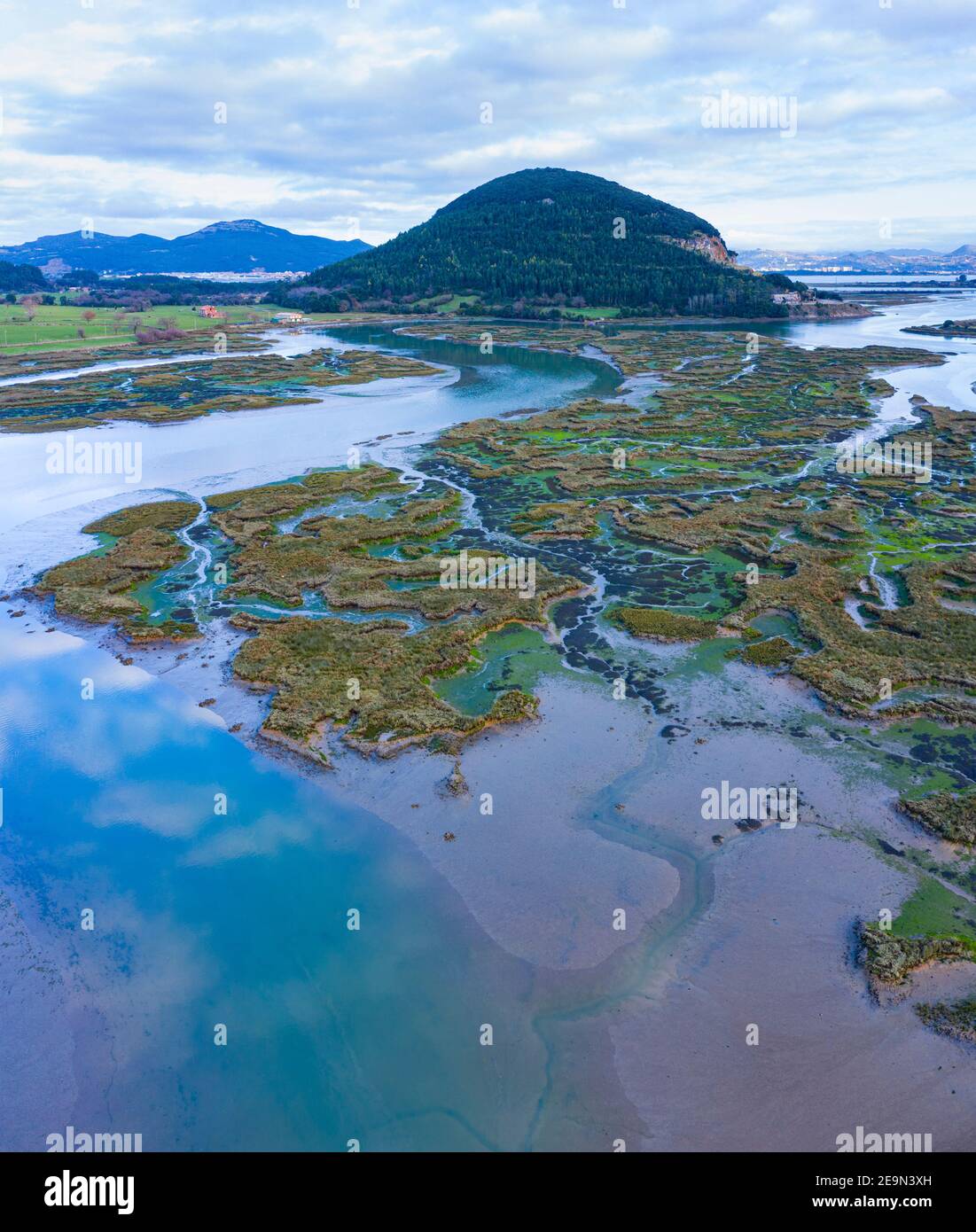 Tidal Marsh, Tidal Wetland (MARISMA), Low Tide, Marismas de Santoña ...