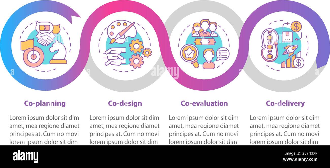 Co production parts vector infographic template Stock Vector Image ...