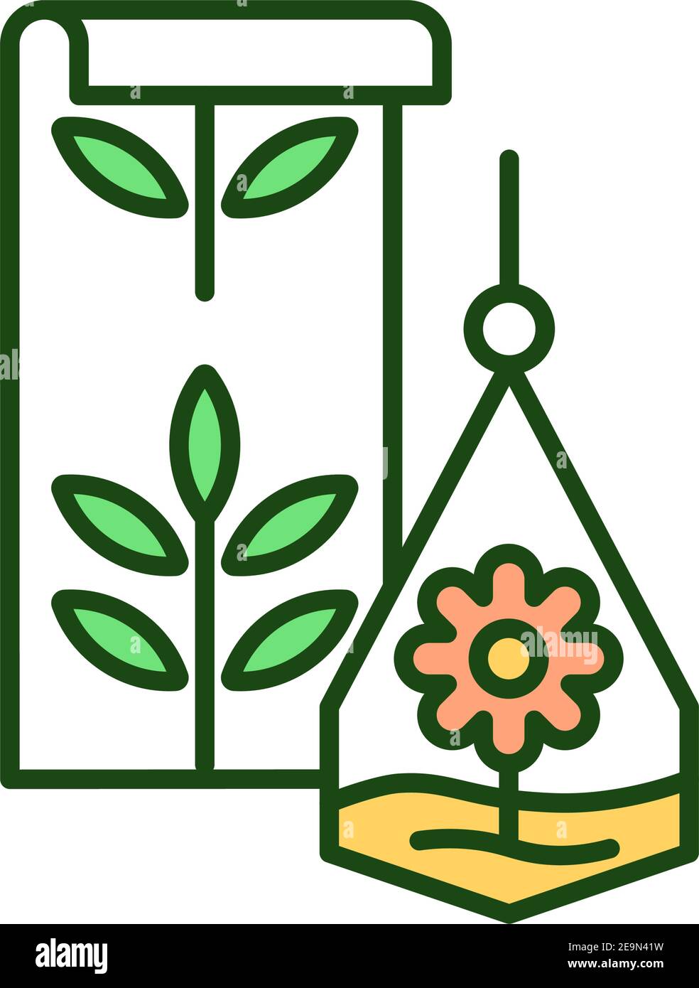 Biophilic design RGB color icon Stock Vector Image & Art - Alamy