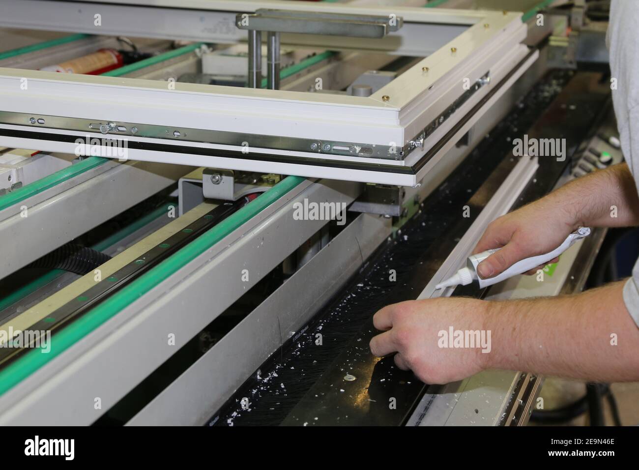 Aluminum and PVC Window production Stock Photo - Alamy
