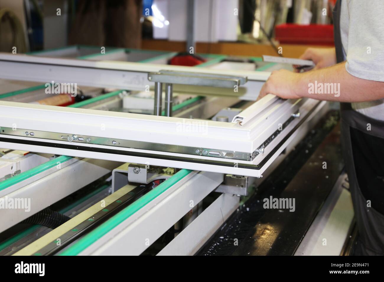 Aluminum and PVC Window production Stock Photo - Alamy