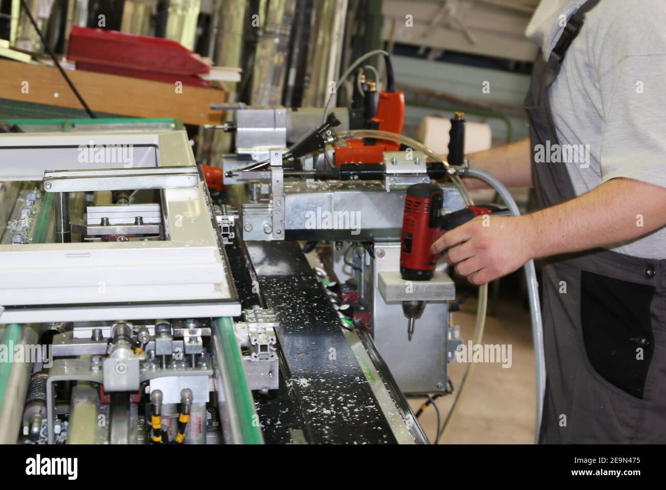 Aluminum and PVC Window production Stock Photo - Alamy