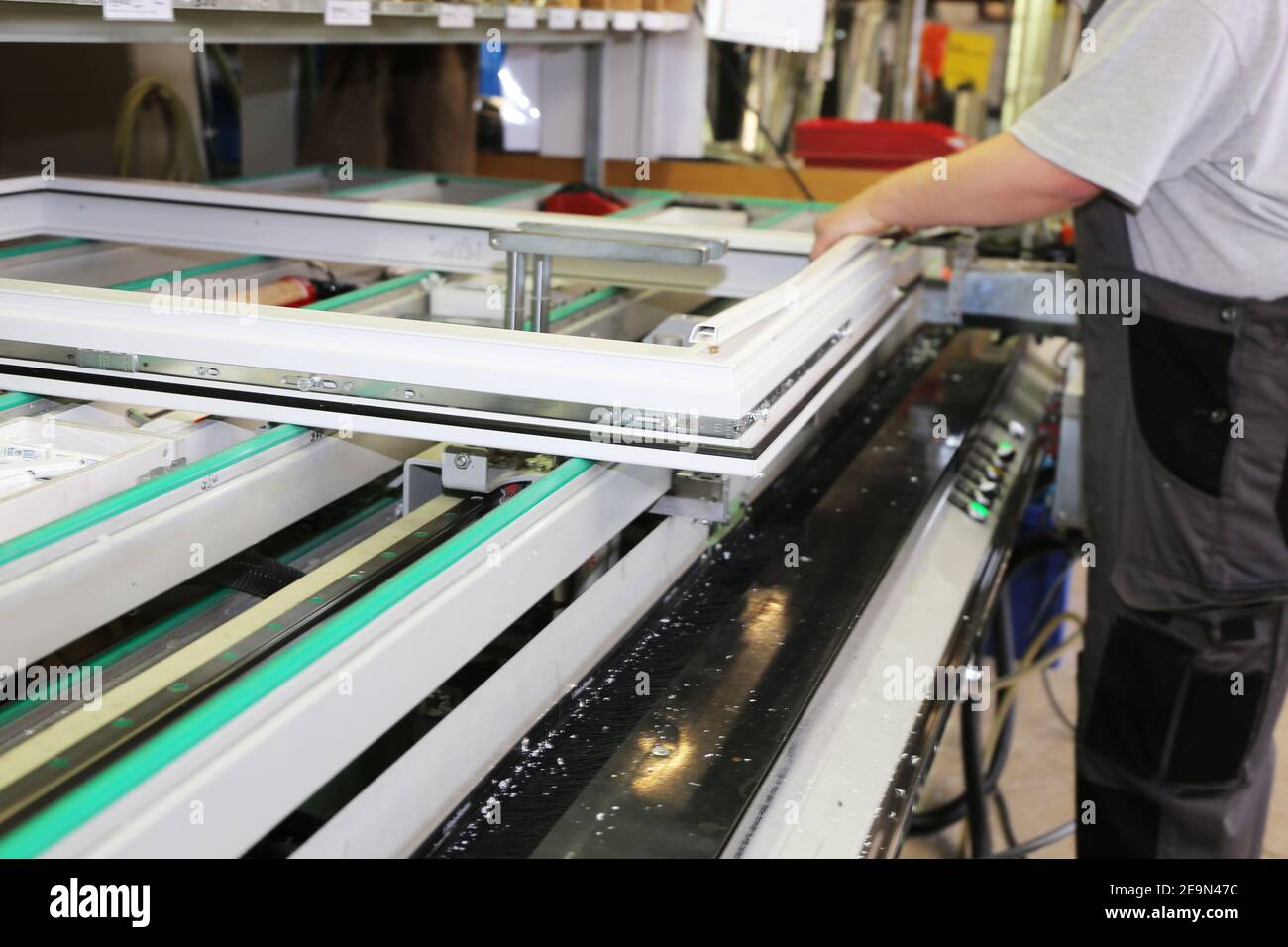 Aluminum and PVC Window production Stock Photo - Alamy