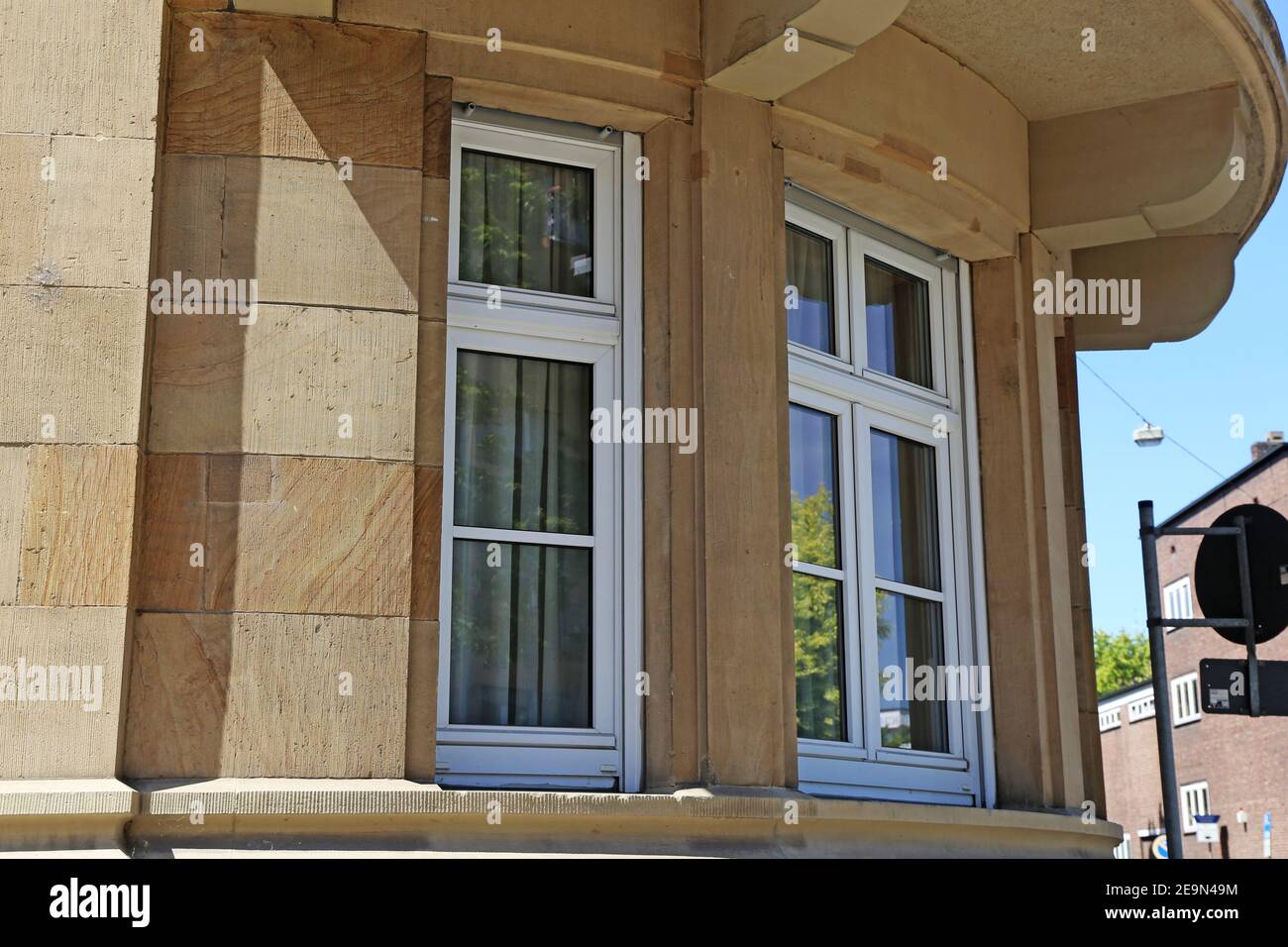 New white window with muntin bars Stock Photo - Alamy
