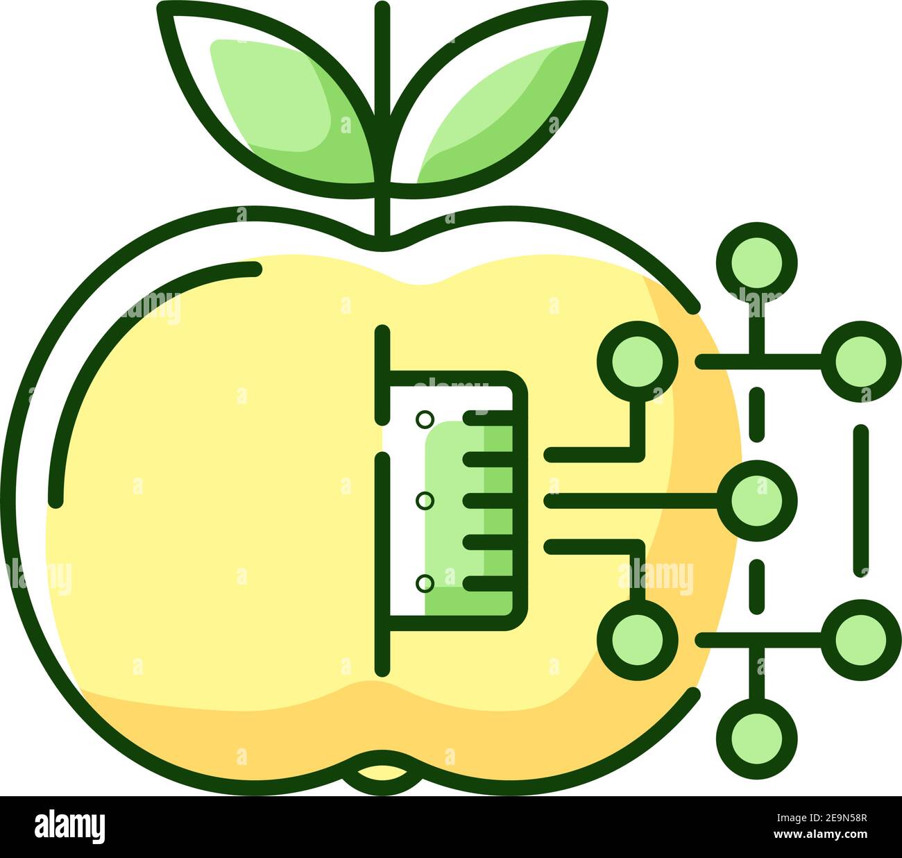 Internet of food RGB color icon Stock Vector Image & Art - Alamy