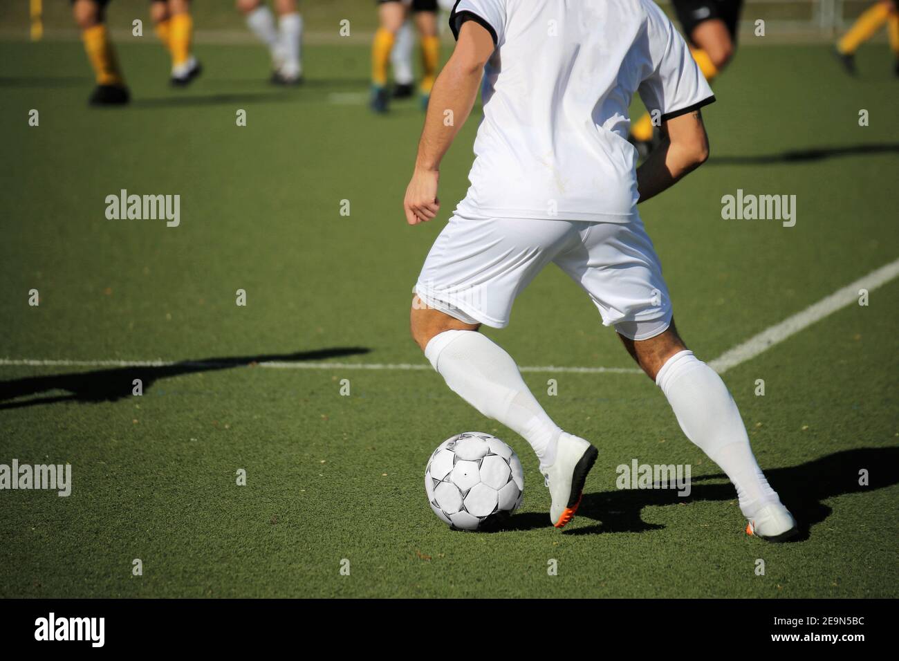 Duel symbol football legs hi-res stock photography and images - Alamy