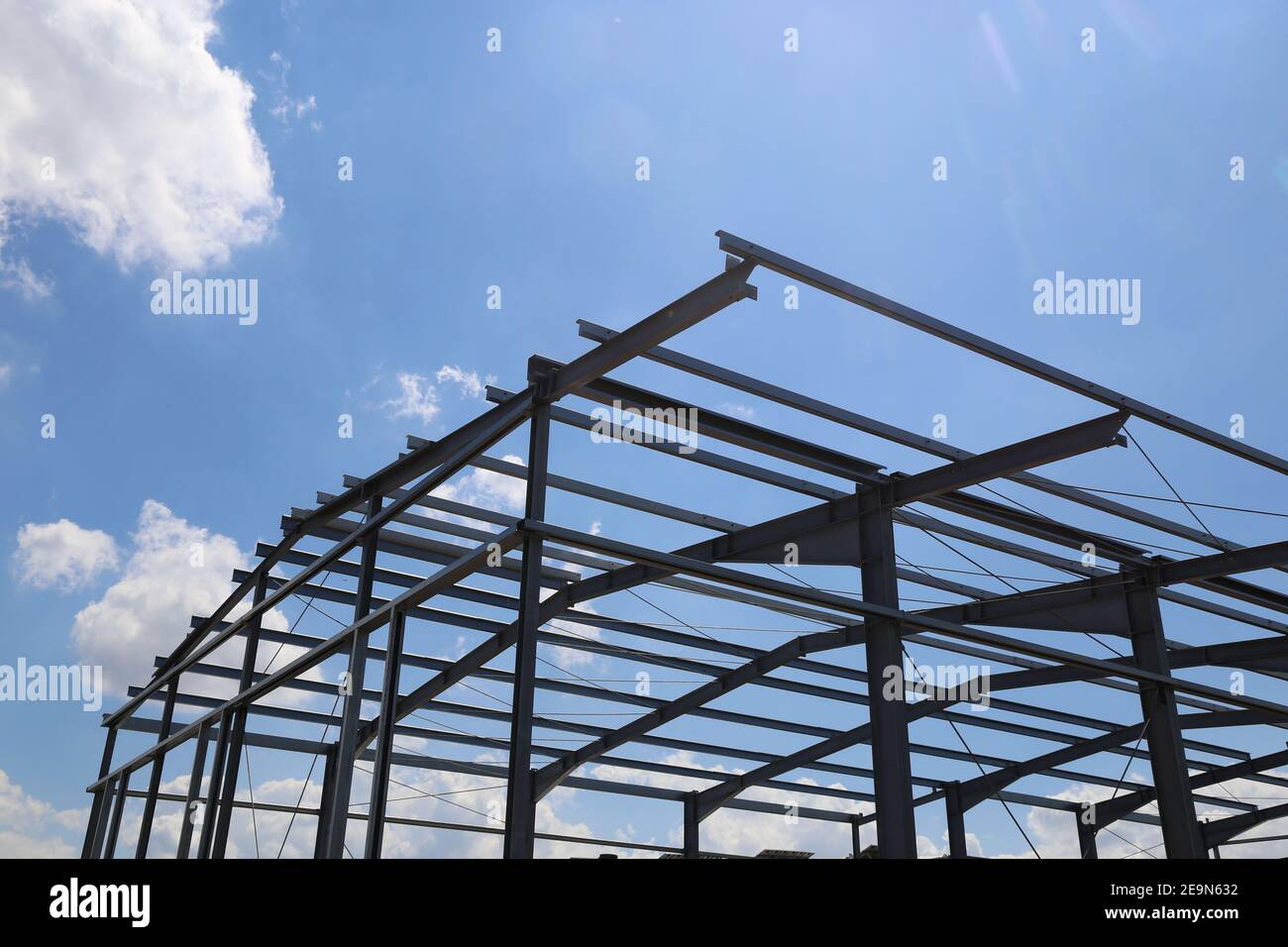 Commercial building, trade hall under construction Stock Photo - Alamy