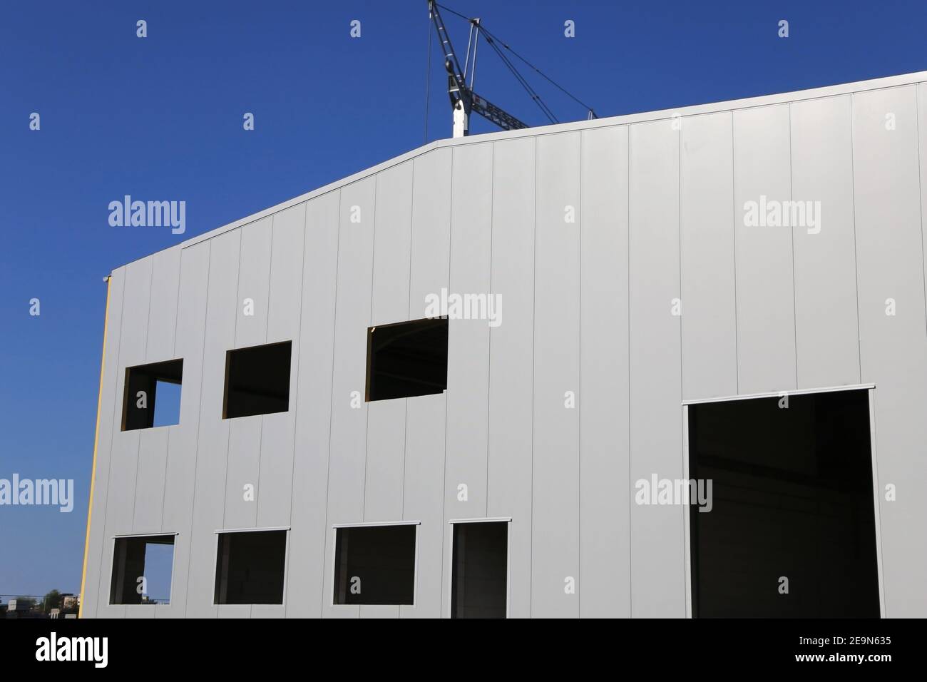 Commercial building, trade hall under construction Stock Photo - Alamy