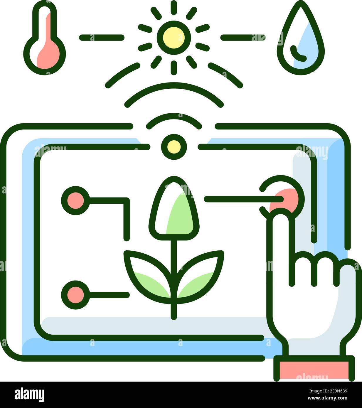 Precision agriculture RGB color icon Stock Vector Image & Art - Alamy