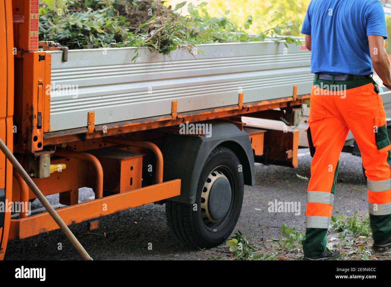 Outdoor maintenance, landscape maintenance Stock Photo - Alamy
