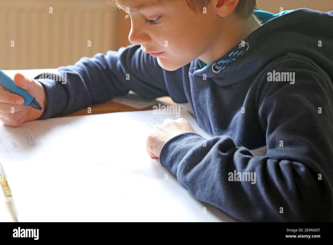 Symbol picture primary school child (Model released Stock Photo - Alamy