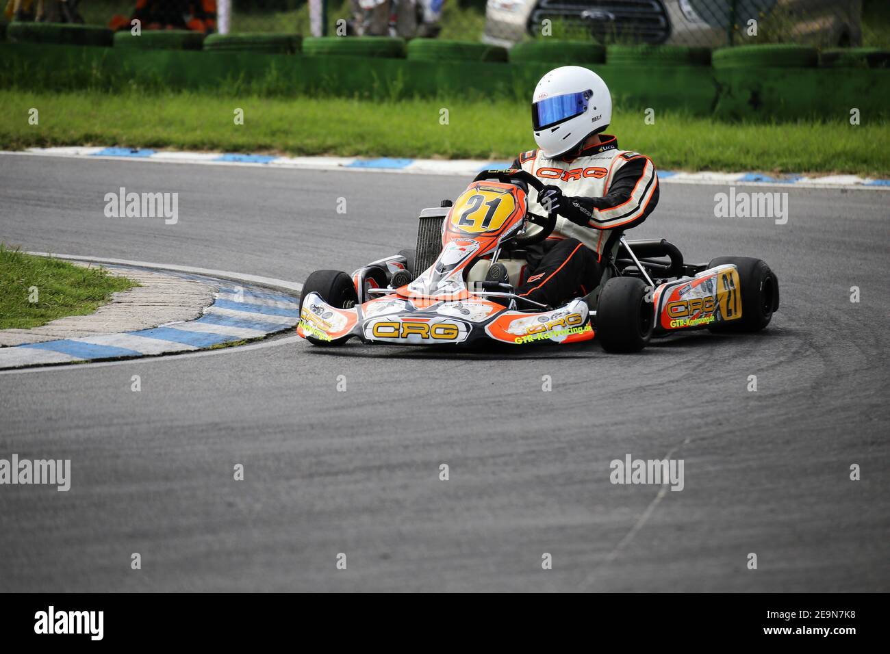 Hobby kart driver at a race (Germany Stock Photo - Alamy