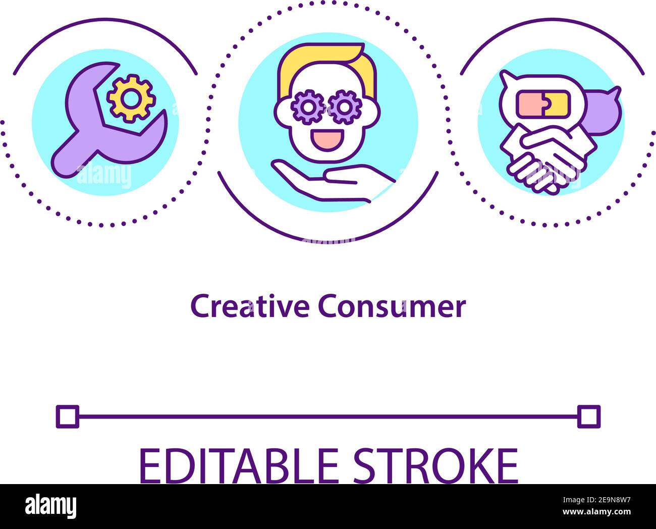 Creative consumer concept icon Stock Vector Image & Art - Alamy