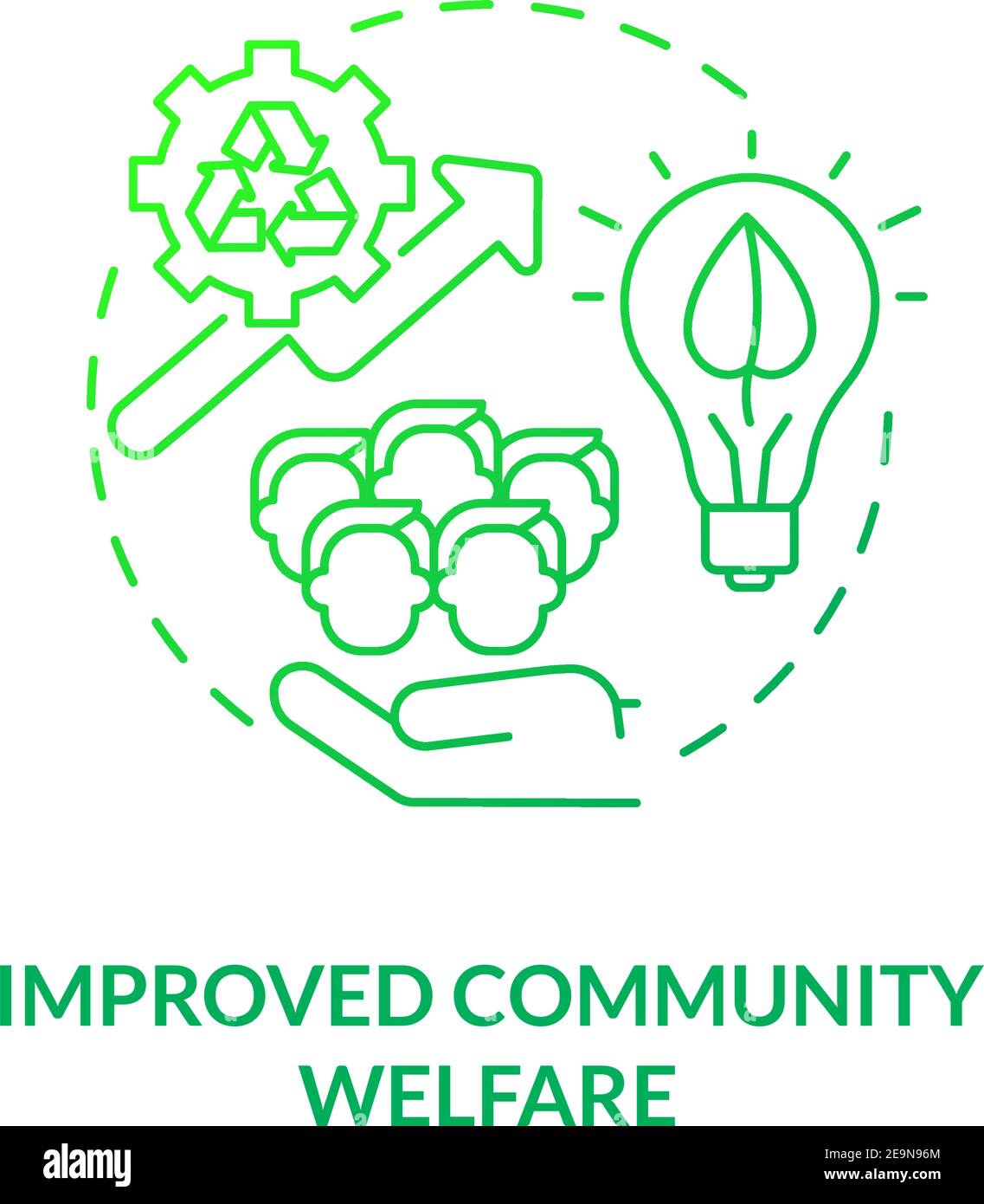 Improved community welfare concept icon Stock Vector Image & Art - Alamy