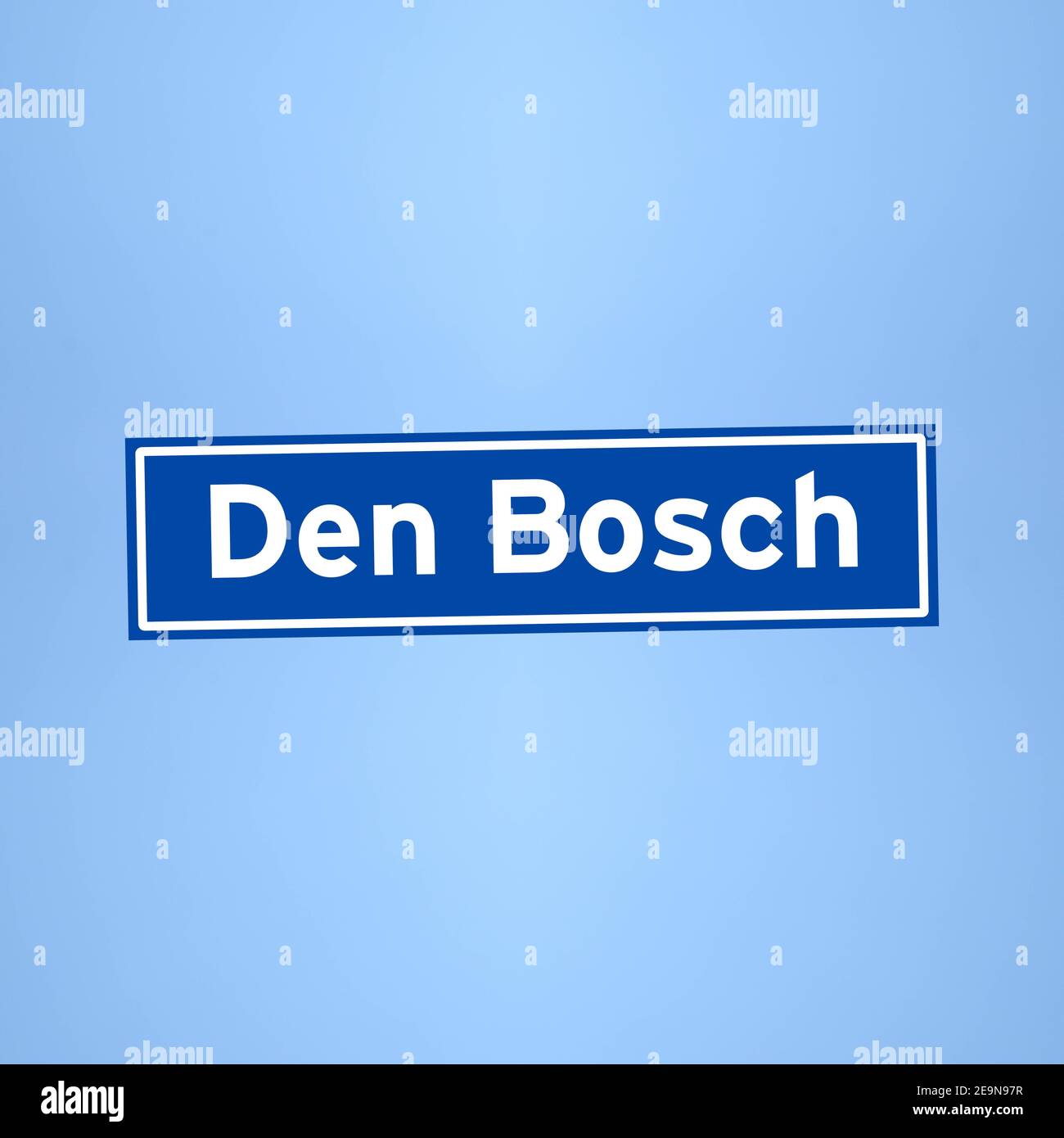 Den Bosch place name sign in the Netherlands Stock Photo - Alamy