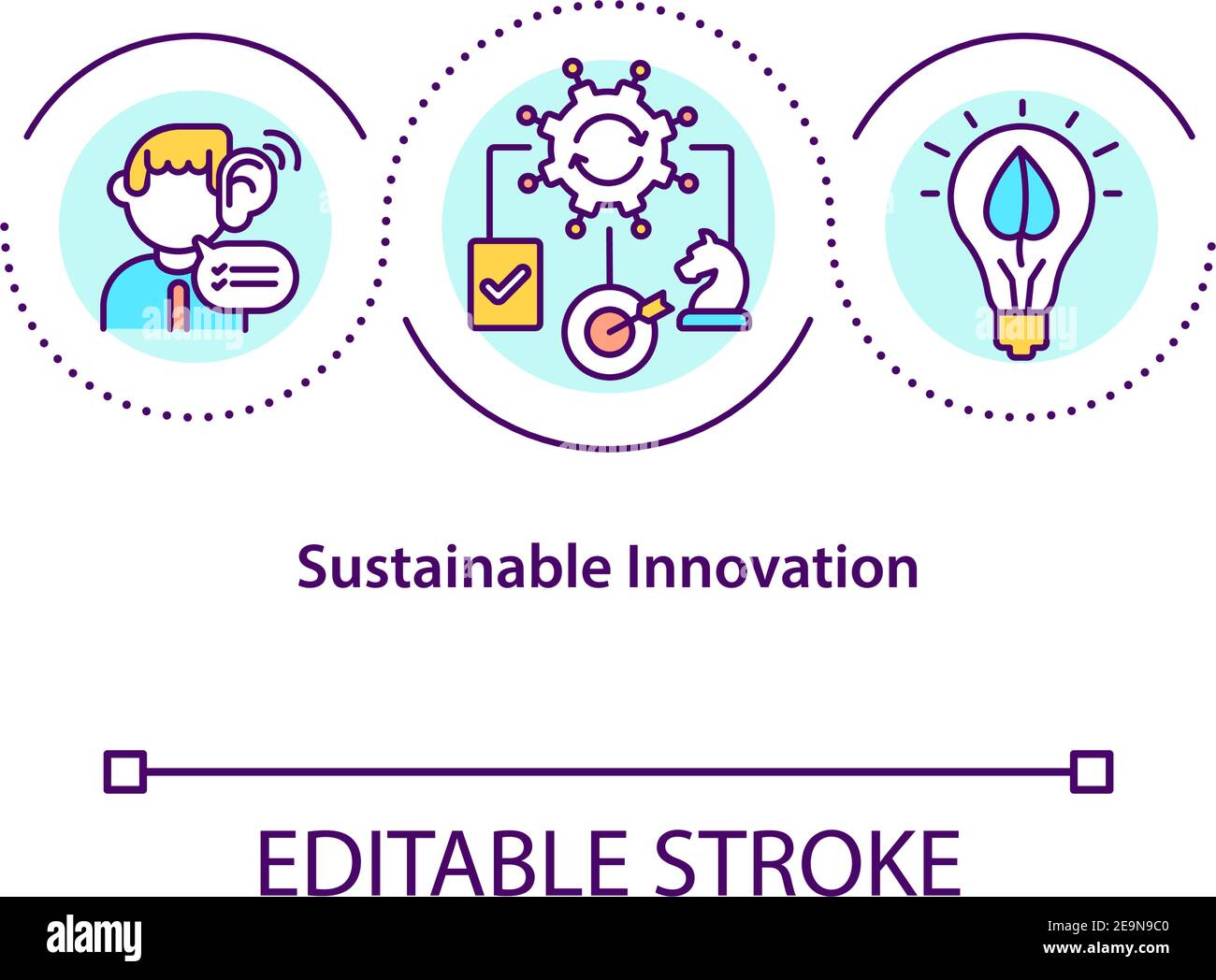 Sustainable innovation concept icon Stock Vector Image & Art - Alamy