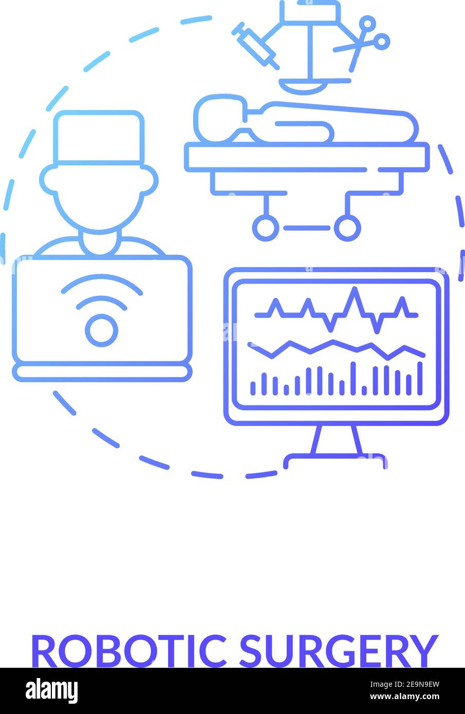 Robotic surgery concept icon Stock Vector Image & Art - Alamy