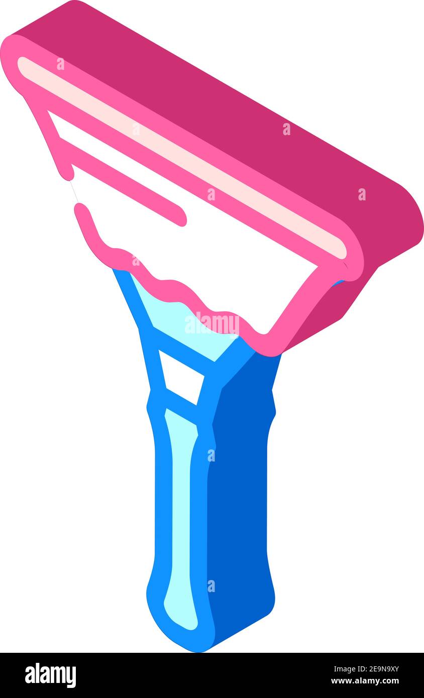 brush for cleaning windows isometric icon vector illustration Stock ...