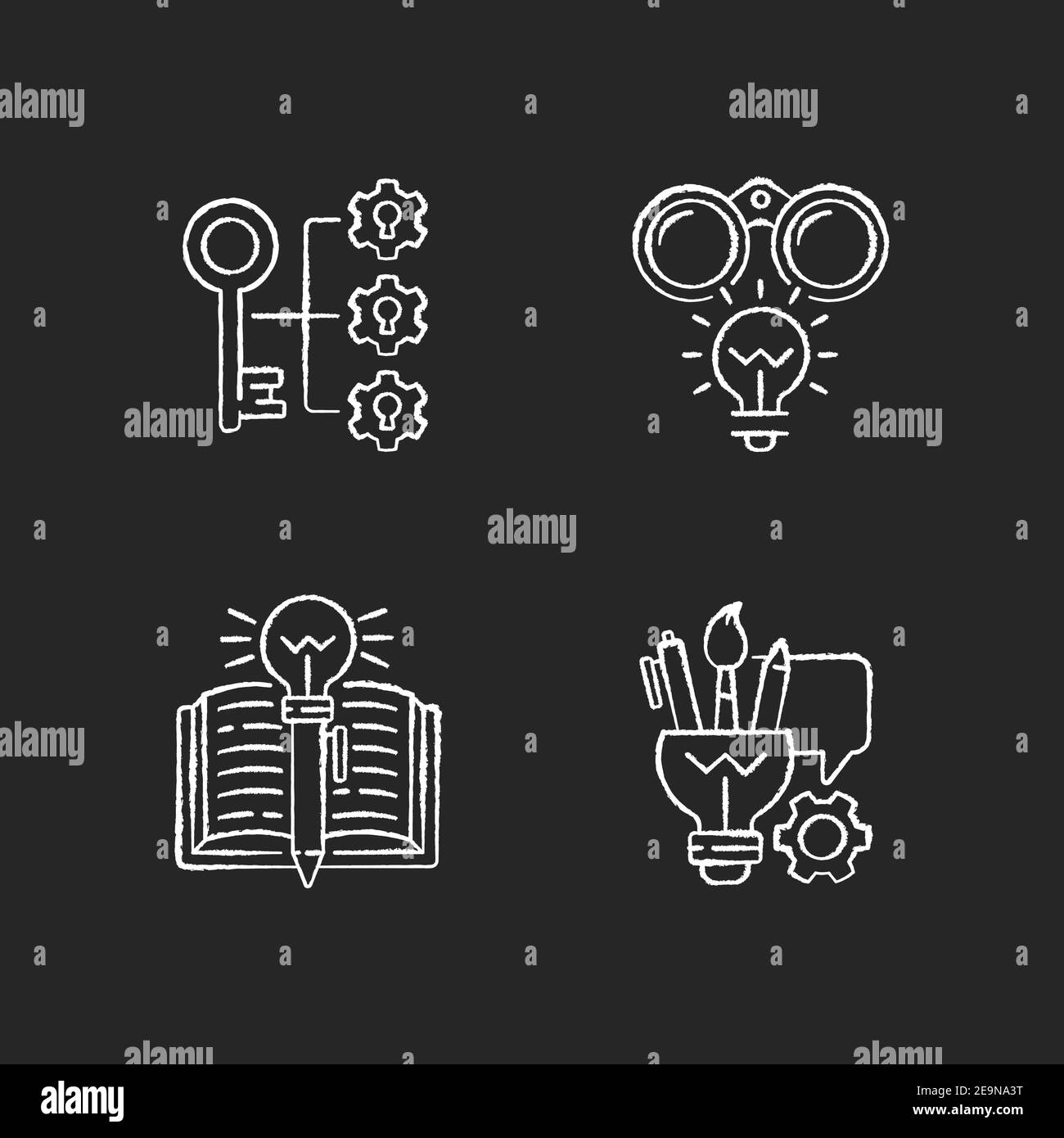 Critical thinking illustration Black and White Stock Photos & Images ...