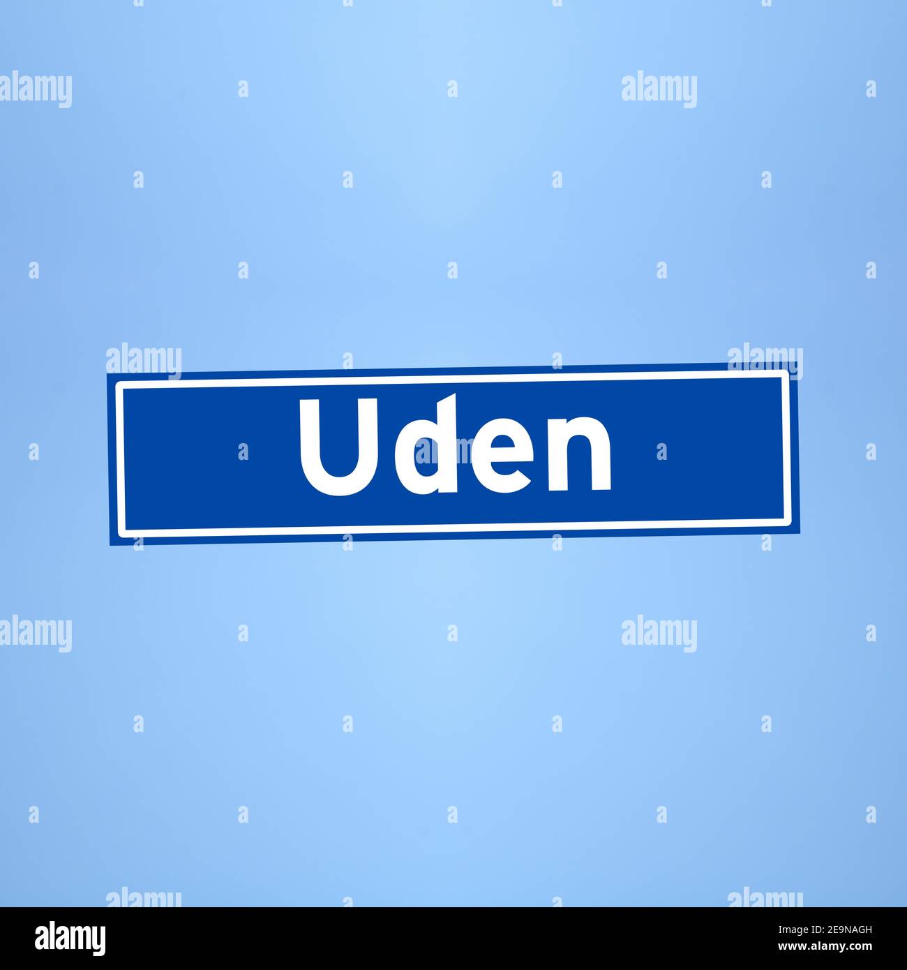Uden place name sign in the Netherlands Stock Photo - Alamy