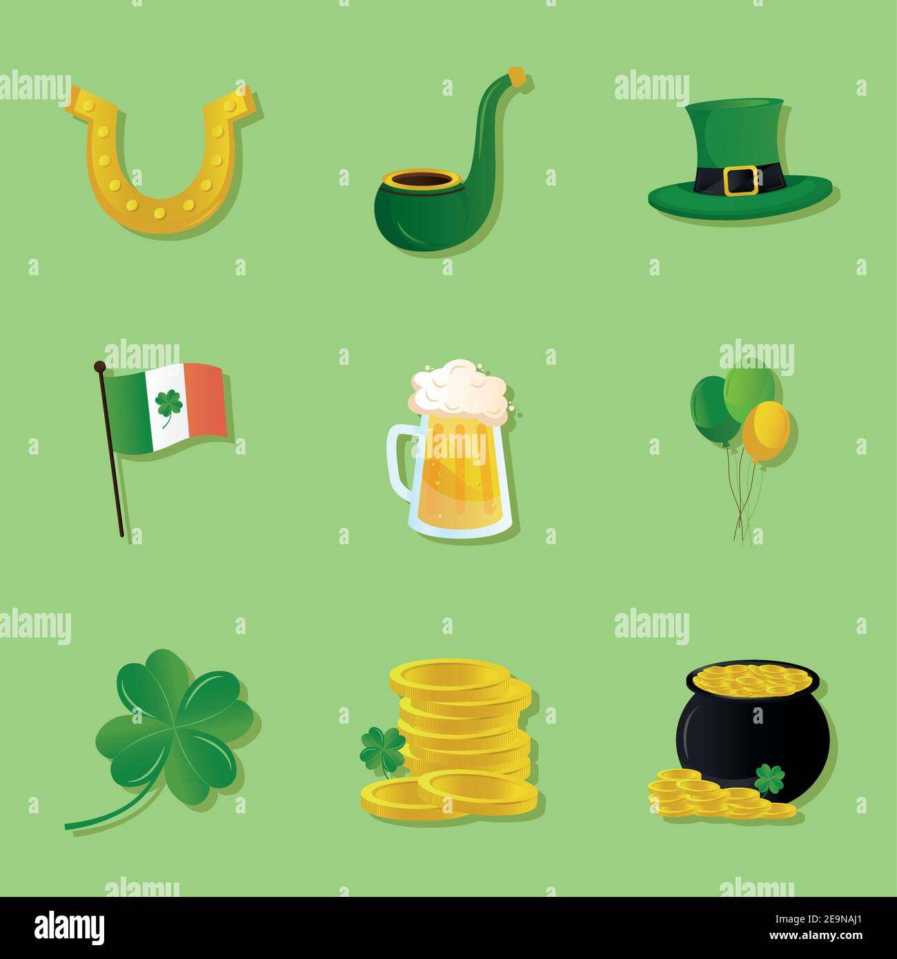 bundle of saint patricks day set icons Stock Vector Image & Art - Alamy