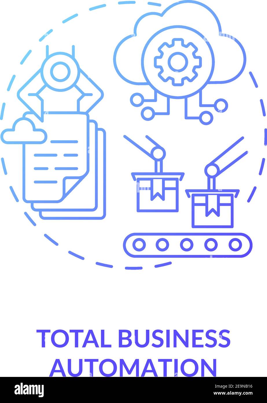 Total business automation concept icon Stock Vector Image & Art - Alamy