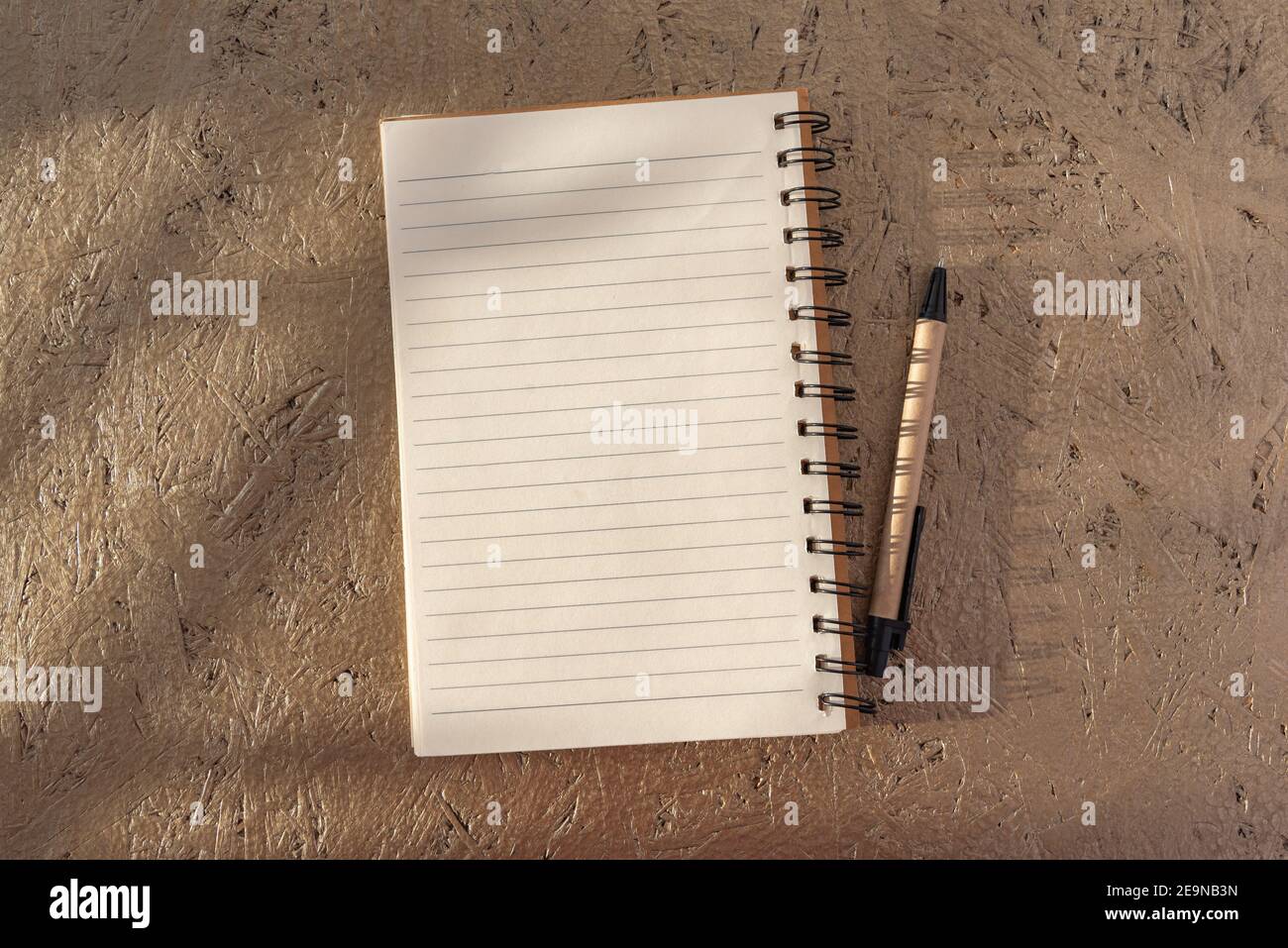 Clean diary page for new start Stock Photo - Alamy