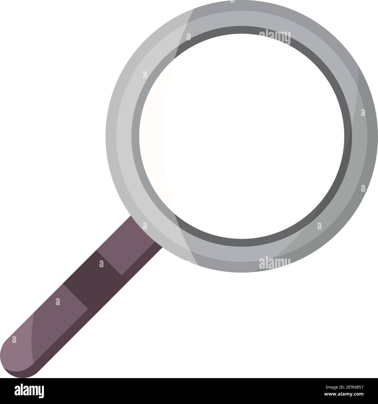 magnifying glass search supply icon flat vector illustration Stock ...