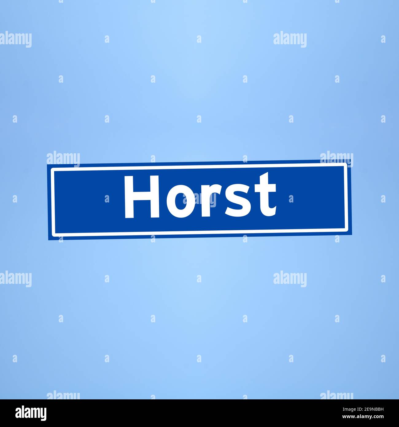 Horst place name sign in the Netherlands Stock Photo - Alamy
