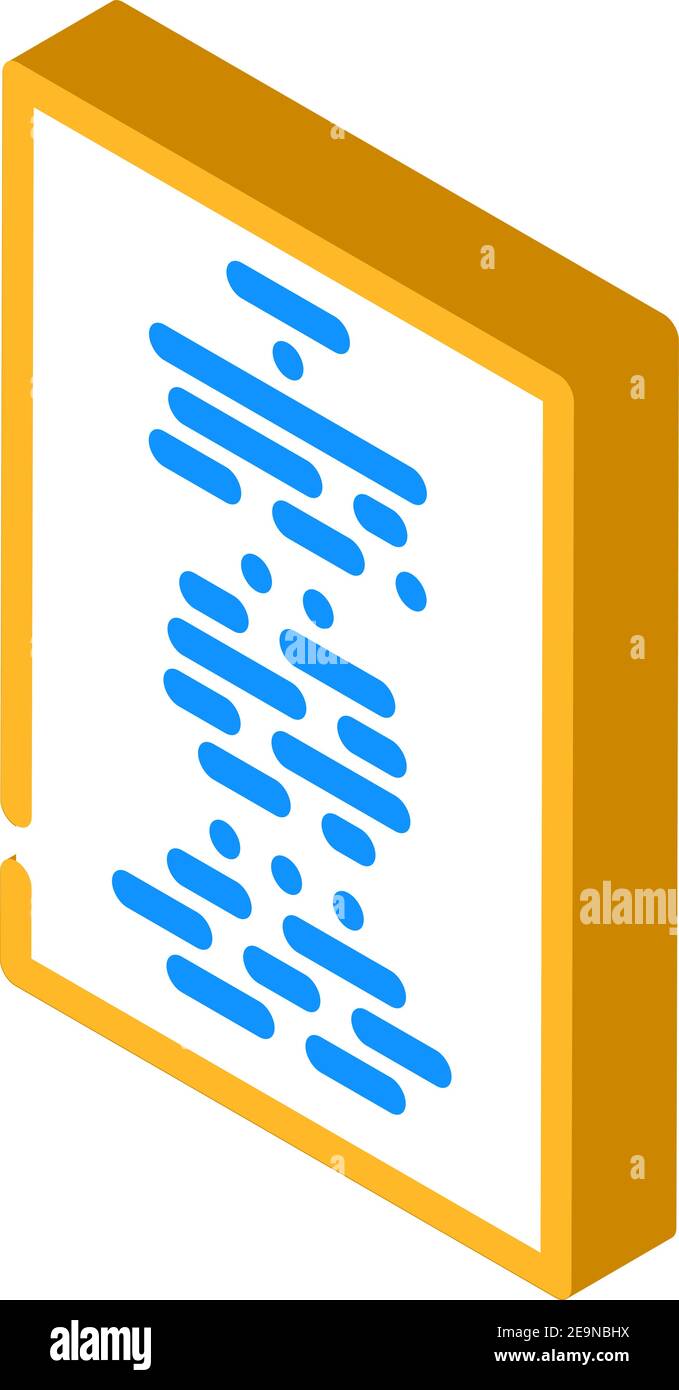 lyrics song text isometric icon vector illustration Stock Vector Image ...