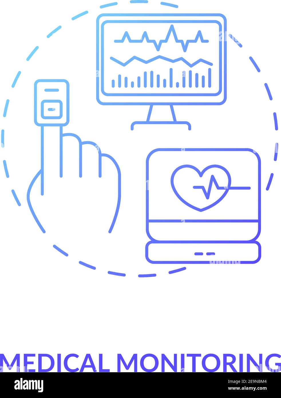 Medical monitoring concept icon Stock Vector Image & Art - Alamy