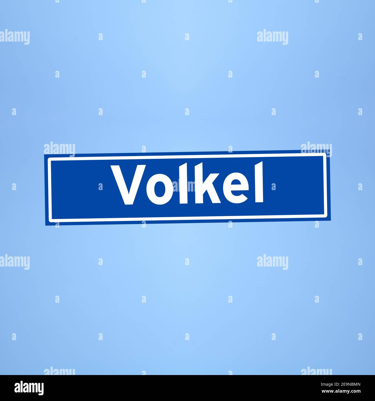 Volkel place name sign in the Netherlands Stock Photo - Alamy